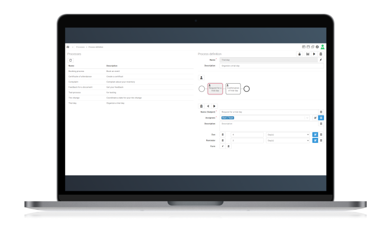 Digitalizing processes